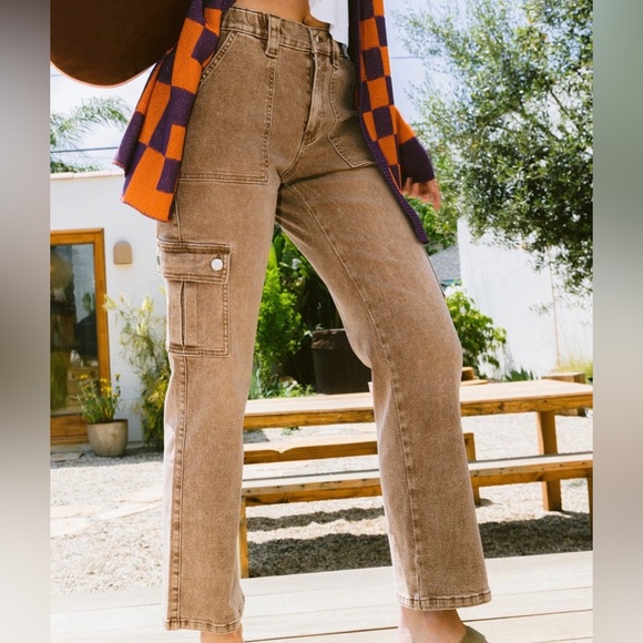 Anniewear | Pants & Jumpsuits | Cargo Girl Jeans Toffee | Poshmark